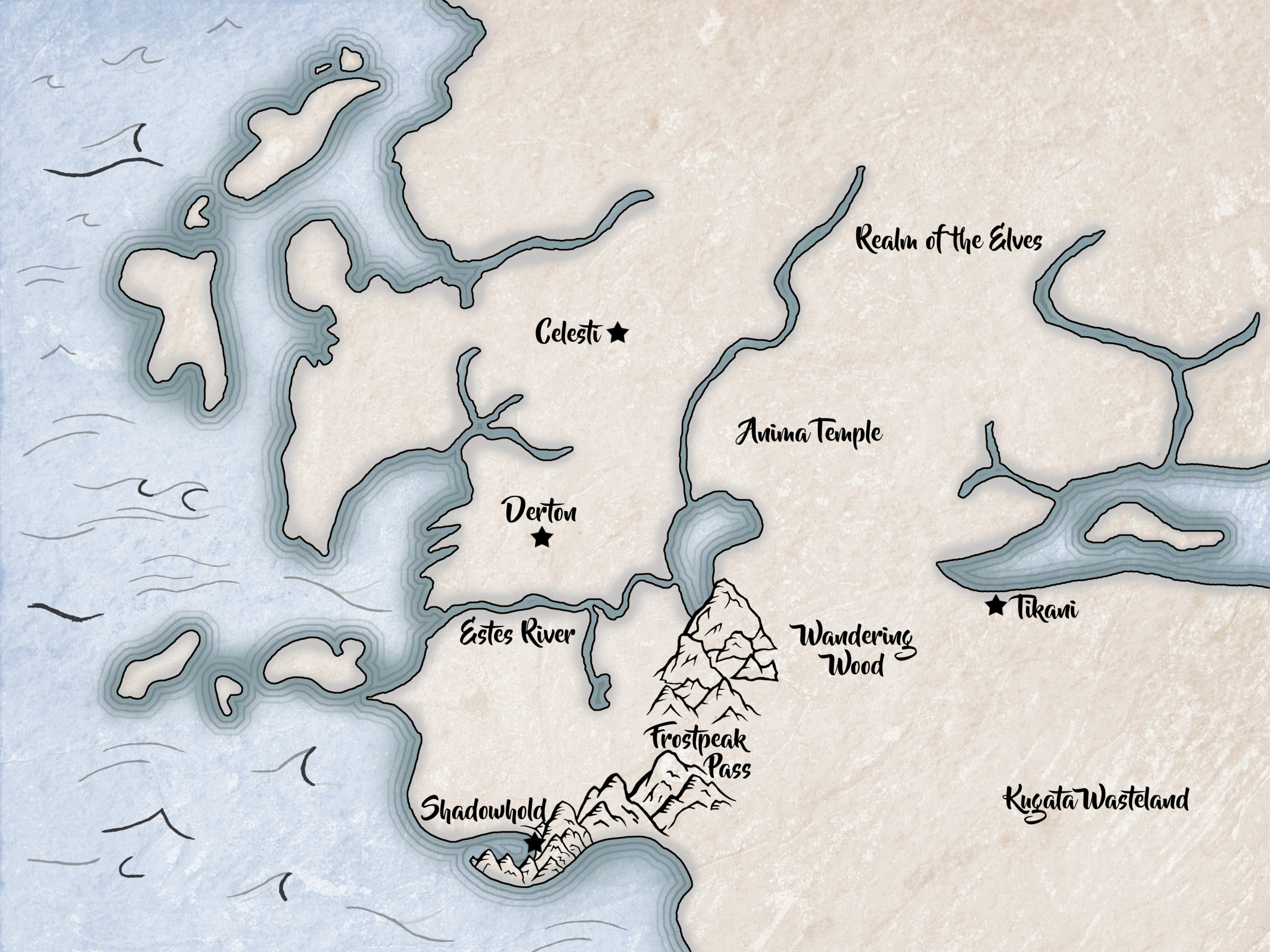 Aralith Map - T.L. Branson